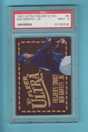 1997 KEN GRIFFEY JR. Fleer Ultra FIELDER'S CHOICE #6 of 18 Graded PSA 9 ...