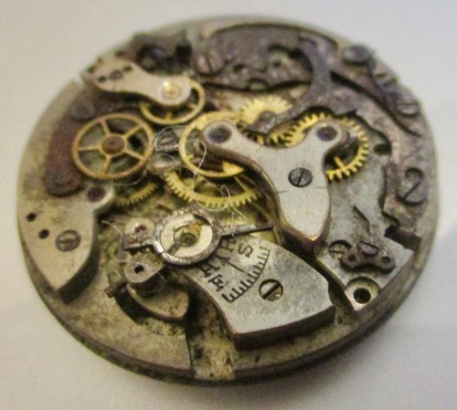 VINTAGE LANDERON CHRONOGRAPH movement. no good condition , rust . for ...