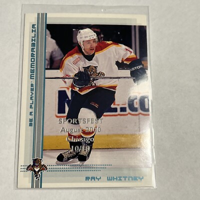 2000 Chicago Sportsfest Be a Player Ray Whitney #'d 10/10 Silver | eBay