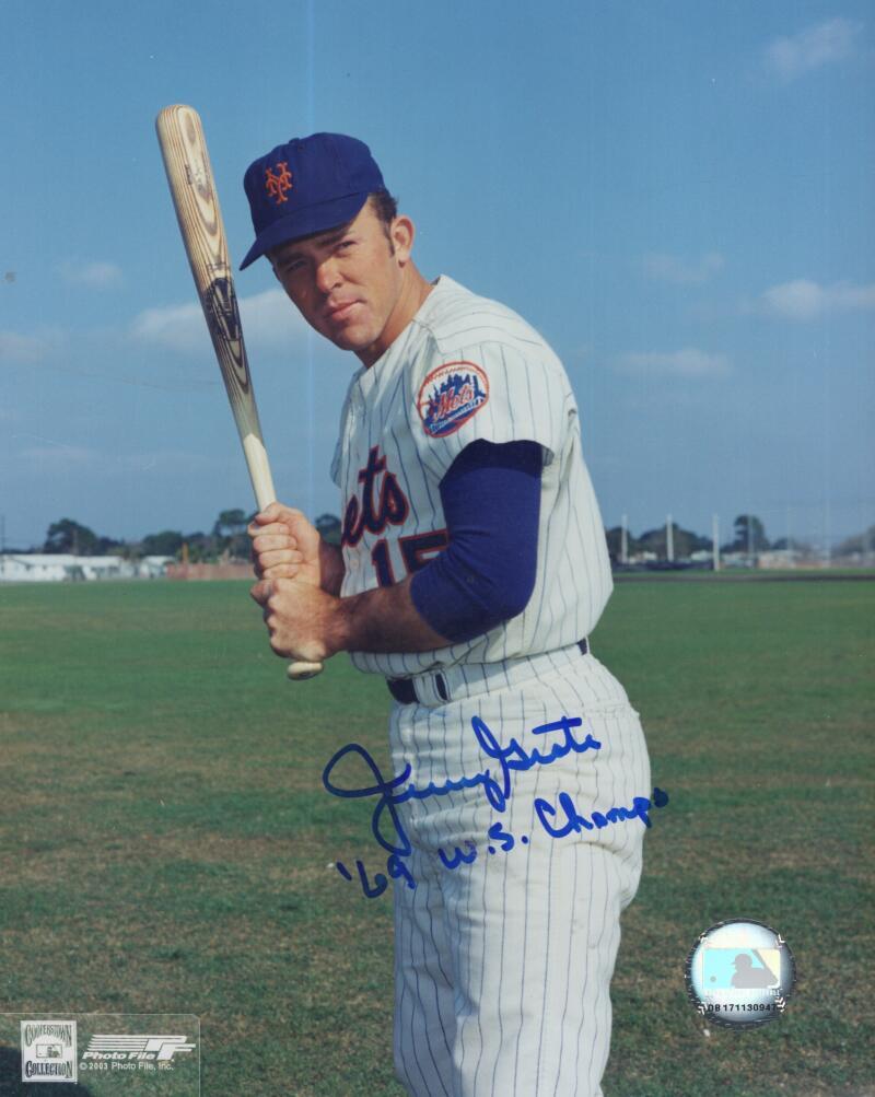 JERRY GROTE 69 WS CHAMPS METS SIGNED AUTOGRAPHED 8X10 PHOTO W/ COA | eBay