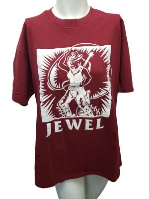 JEWEL Singer Concert T-Shirt Red Vintage Folk Pop Singer Cowgirl ...