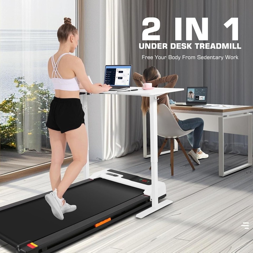 300LBS Capacity Compact Treadmills for Home/Office, 2.5HP Portable ...