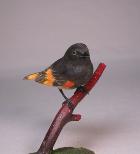 American Redstart Original Bird Carving Wood/Birdhug | eBay