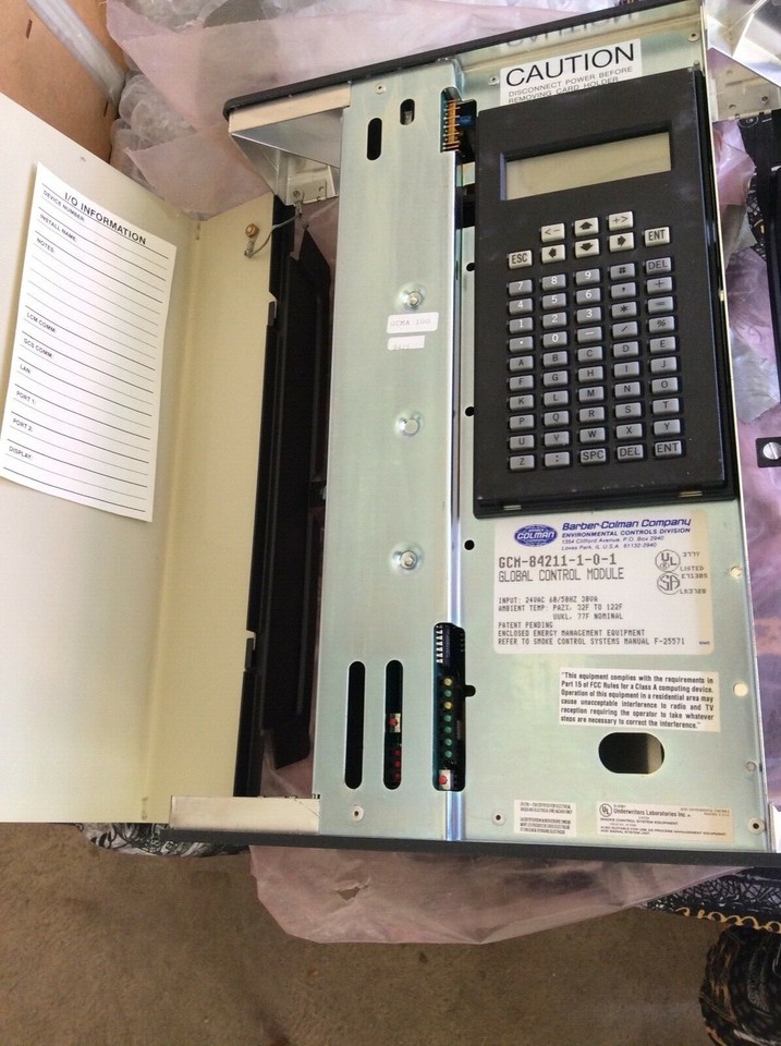 NEW BARBER COLMAN Siebe NETWORK 8000 GLOBAL CONTROL MODULE GCM-84211-1 ...
