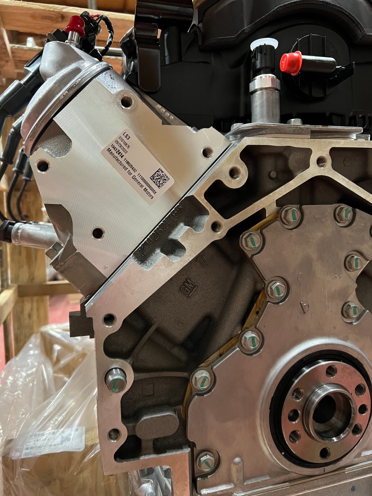 GM Genuine 430 HP Crate V Block Engine For LS3 SBC Gen IV 376cu 6.2L V8 ...