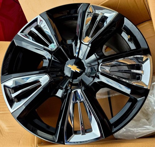 22" Chevy Silverado Tahoe Suburban OEM High Country Wheels Rims Factory ...