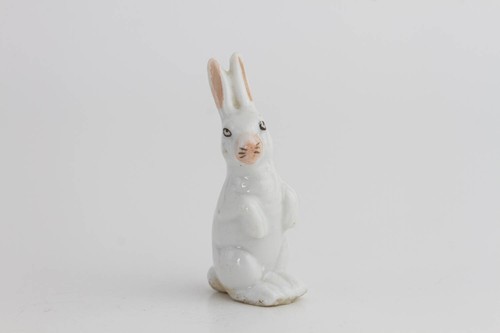 Vintage Antique Miniature Porcelain Bunny Rabbit Figurine | eBay