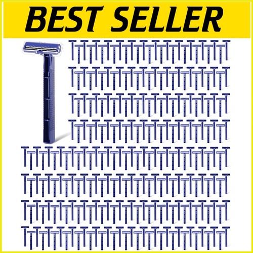 All-Purpose Twin Blade Disposable Razors for Men - 400 Count with Clear ...