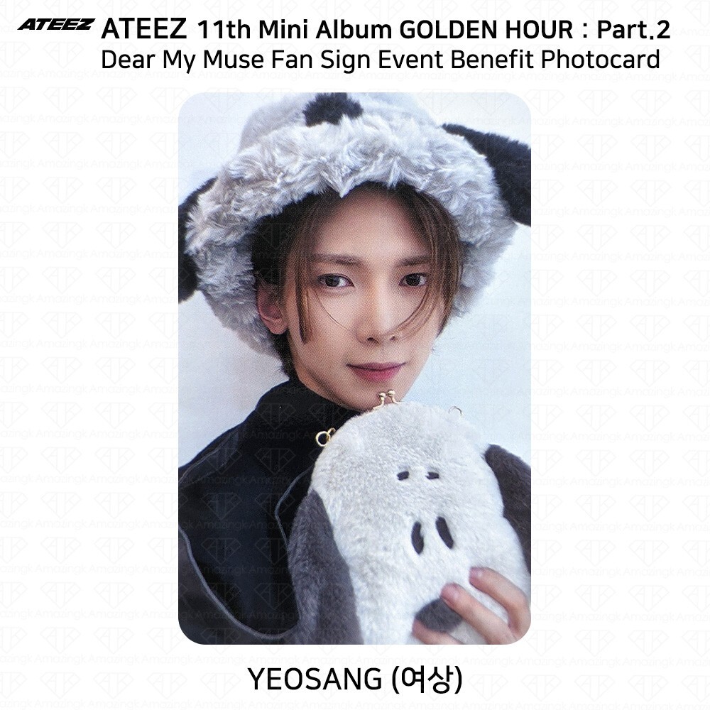 ATEEZ Golden Hour Part.2 DearMyMuse Fan Sign Event Benefit Photocard ...