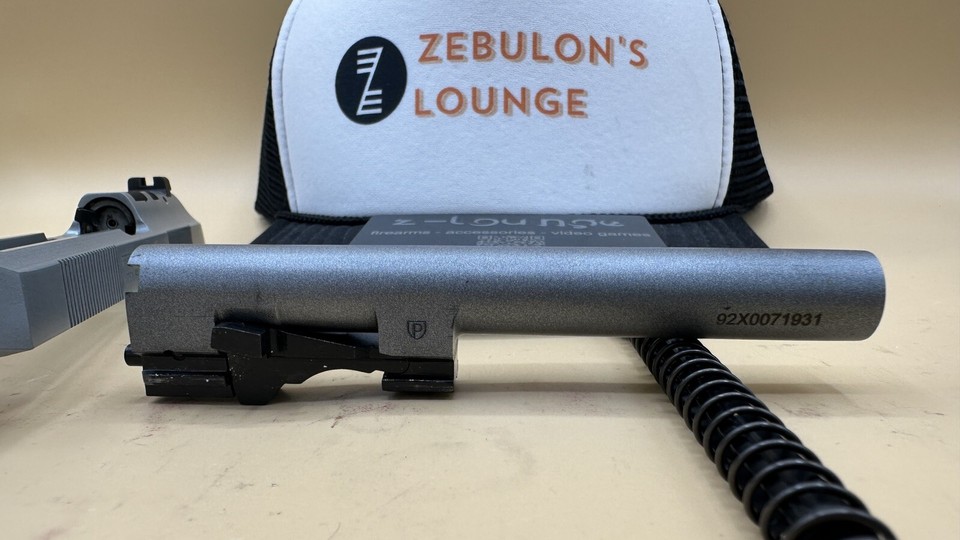 CERTIFIED COMPLETE SLIDE Beretta 92XI Launch Silver 9mm 4.7" 92 RDO ...