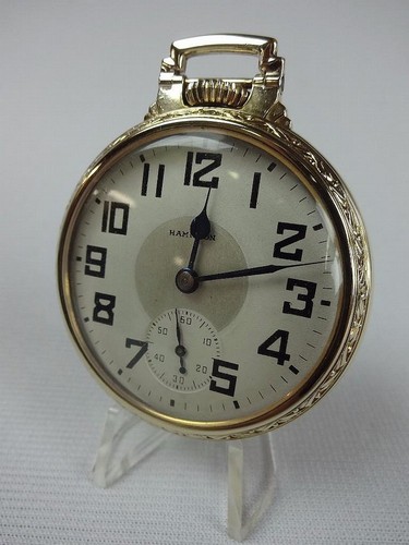 Hamilton 992E. High Grade Pocket-Watch, 21J. 16 Size, Y.G.F. "Minty" L ...
