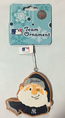 NY New York Yankees Gingerbread Winking SANTA Christmas Tree Holiday ...
