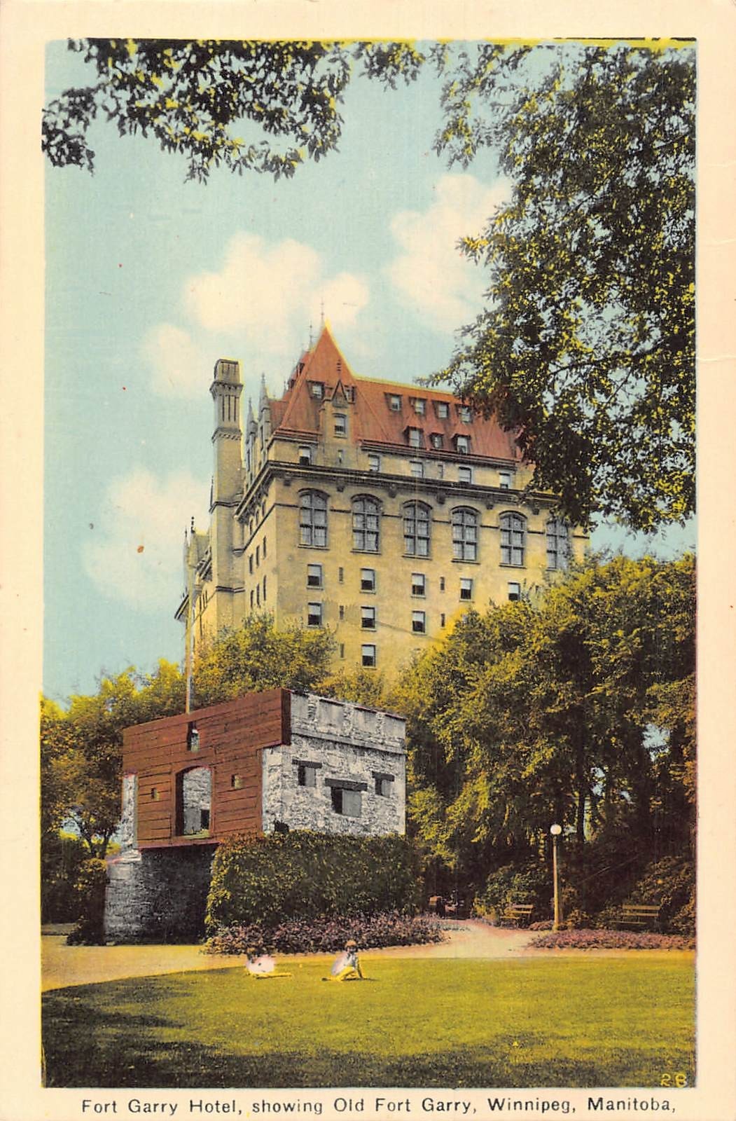 B347 Canada Fort Garry Hotel Old Fort Garry Winnipeg Manitoba vintage ...