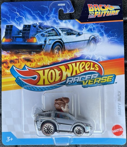 Hot Wheels Racer Verse Back To The Future MARTY McFLY Time Machine 2025 ...