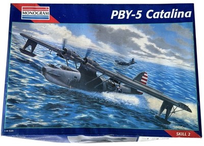 Monogram PBY-5 Catalina Model Aircraft Kit WWII US Navy Flying Boat 1/ ...