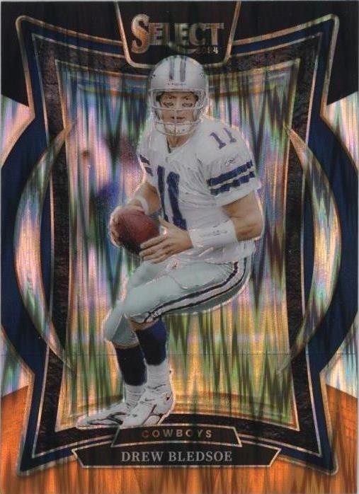 2024 Panini Select - Concourse Drew Bledsoe #53 Black & Orange Shock ...
