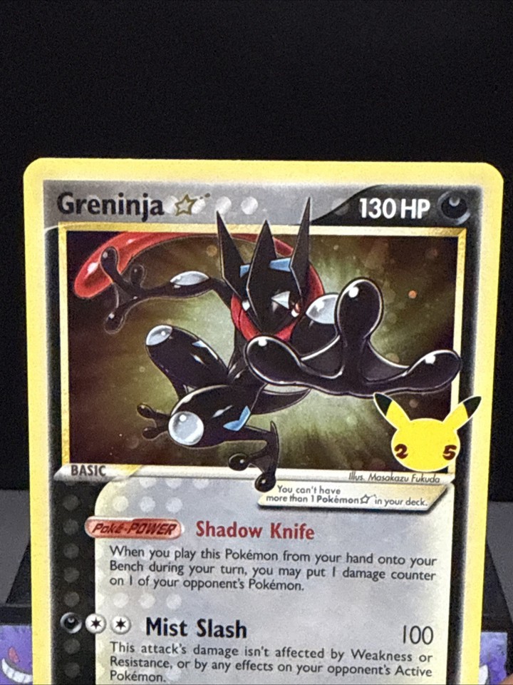 Pokemon Card Greninja Gold Star SWSH144 Celebrations Black Star Promo ...