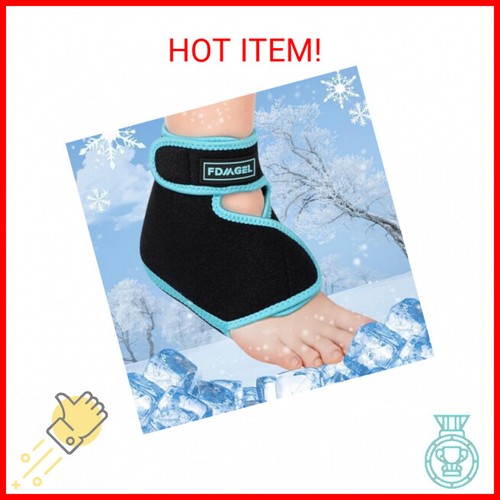 Ankle Ice Pack Wrap for Injuries Reusable, Hot Cold Compression Therapy ...