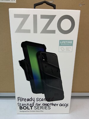 Brand New ZIZO Bolt for Cricket Vision Plus Case with Screen Protector ...