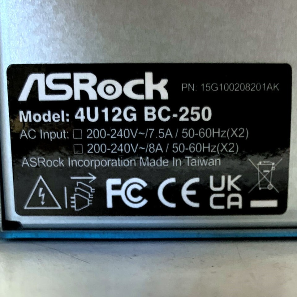 New ASRock 4U12G BC-250 12x AMD BC-250 16GB GDDR6 PlayStation 5 APU ...