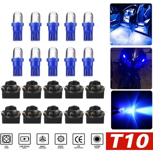 Create a Stylish and Modern Look with 10Pcs Blue T10 LED Bulbs for Your ...