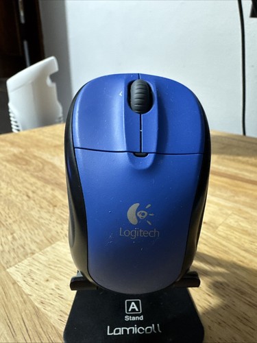 Logitech M305 Blue Wireless Optical Mouse with Unifying Nano Receiver ...