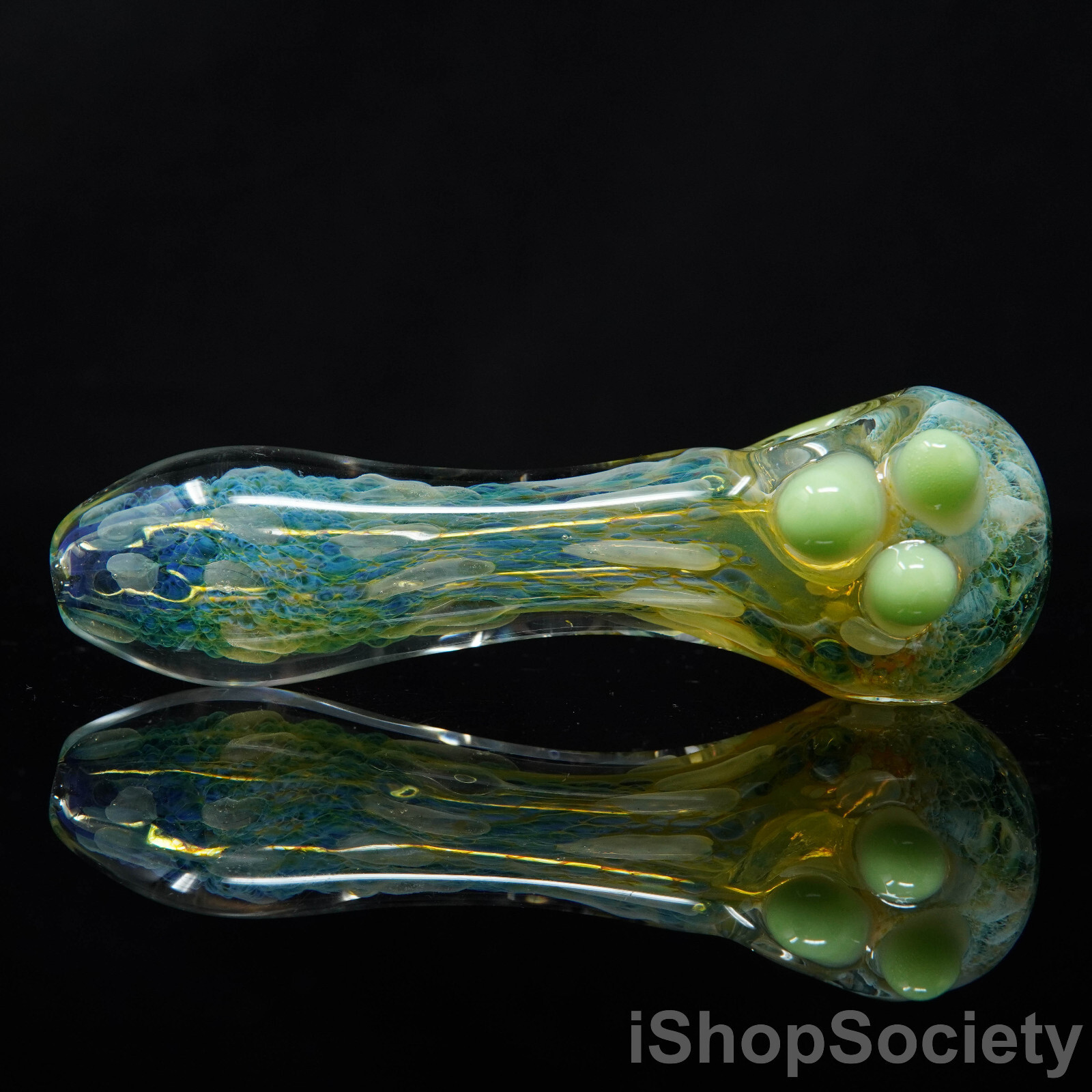 4.5" Droplet Colored Frit Tobacco Smoking Pipe Thick Collectible Pipes ...