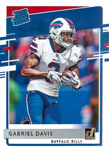 Gabriel Davis RC 2020 Donruss Football Rated Rookie Card #337 Buffalo ...
