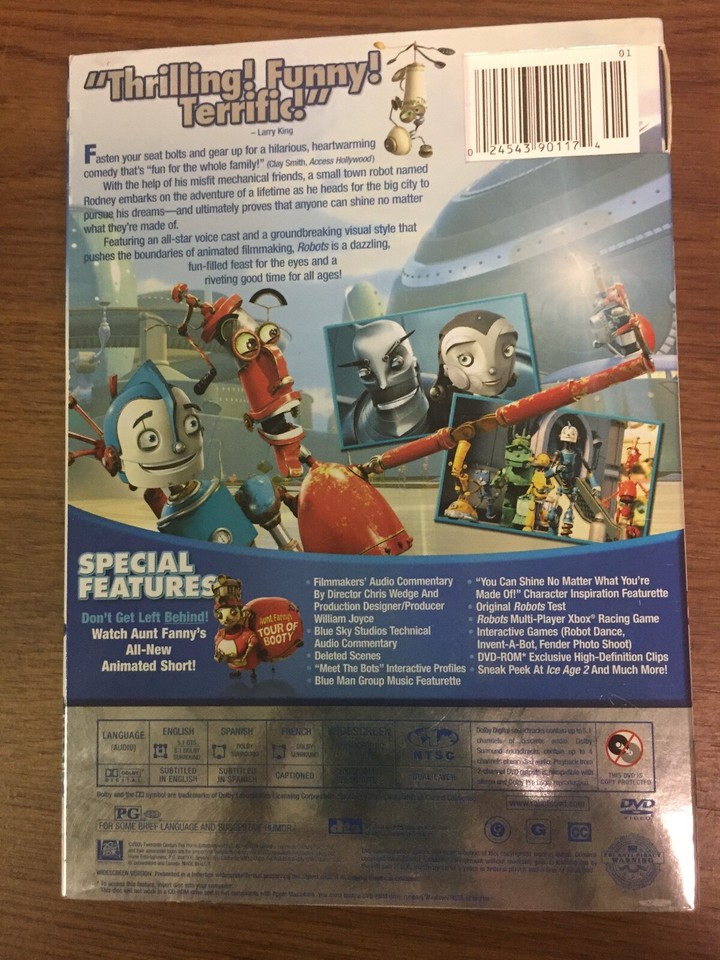 ROBOTS - Widescreen DVD - Brand New Factory Sealed - Rare w. Bonus ...