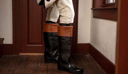 Men's Handmade high Quality black & Brown Leather Hunting & riding ...