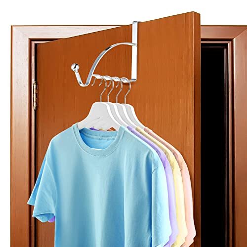 4 Pack Over The Door Valet Hooks Hanging Storage for Clothes Coats ...