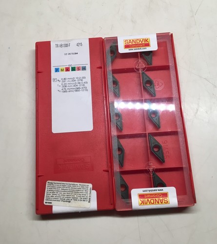 Sandvik Carbide Inserts - TR-VB1308F - Gr. 4215 - Qty. 10 - NEW | eBay