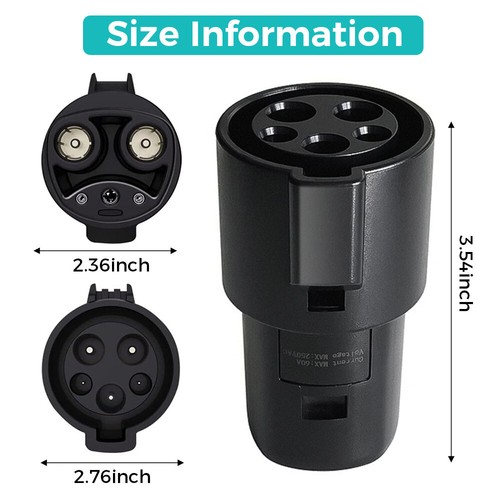 For J1772 to Tesla Charging Adapter 80A 250V AC For Model 3 X S Y SAE ...