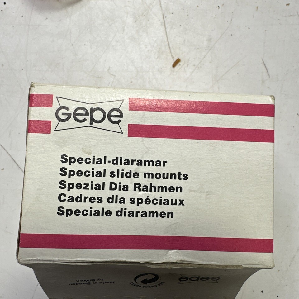 GEPE 6802 Special Glass Mounts Slide Mounts 24x32mm 18 Total Made In ...