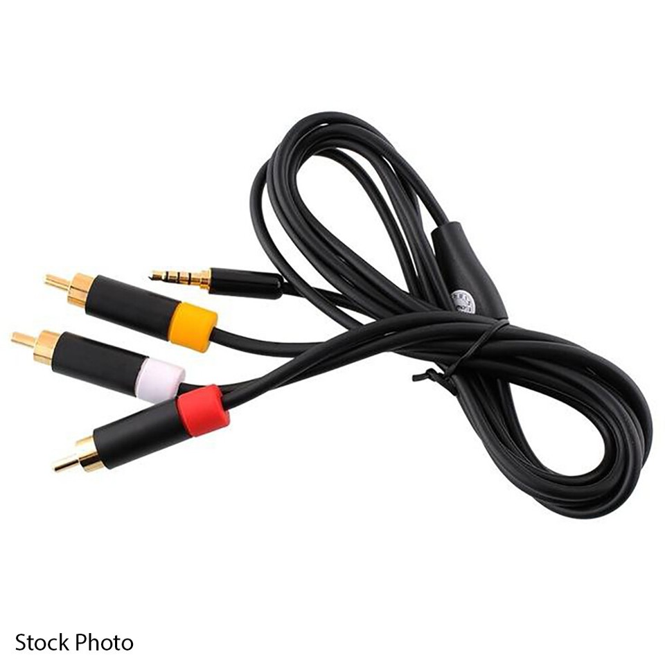 Microsoft Xbox 360 Audio Video AV Cable Composite RCA A/V Cord Adapter ...