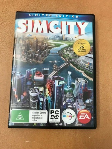 SimCity Sim City PC DVD ROM CD Desktop Computer EA Maxis Game 2013 | eBay