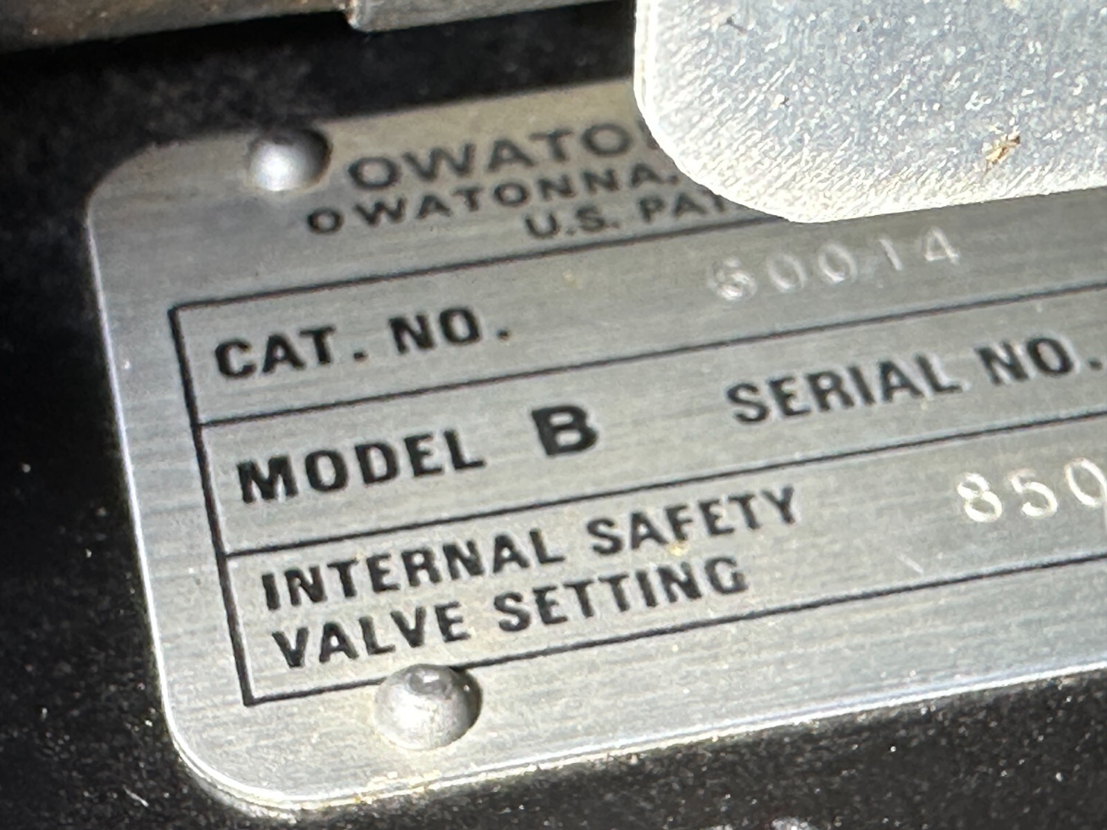 Owatonna 60014 Model B Two Stage Hydraulic Pump w/Reservoir - 120VAC | eBay