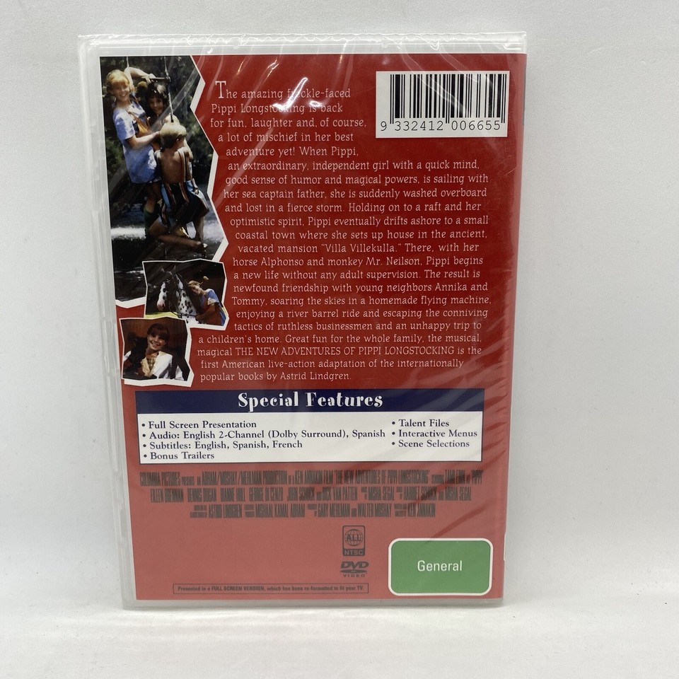 The New Adventures Of Pippi Longstocking DVD Region Free NTSC Brand New ...