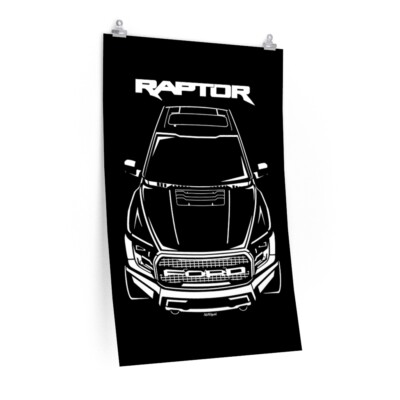 Ford F150 Raptor 2017-2020 Poster, Raptor F 150 Garage Decor Wall Art ...