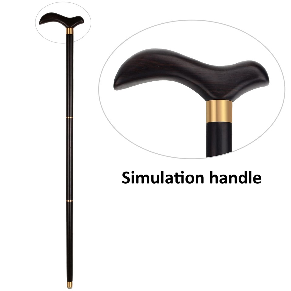 Wooden Walking Stick 4 Pieces Detachable Cane Trekking Poles Solid ...