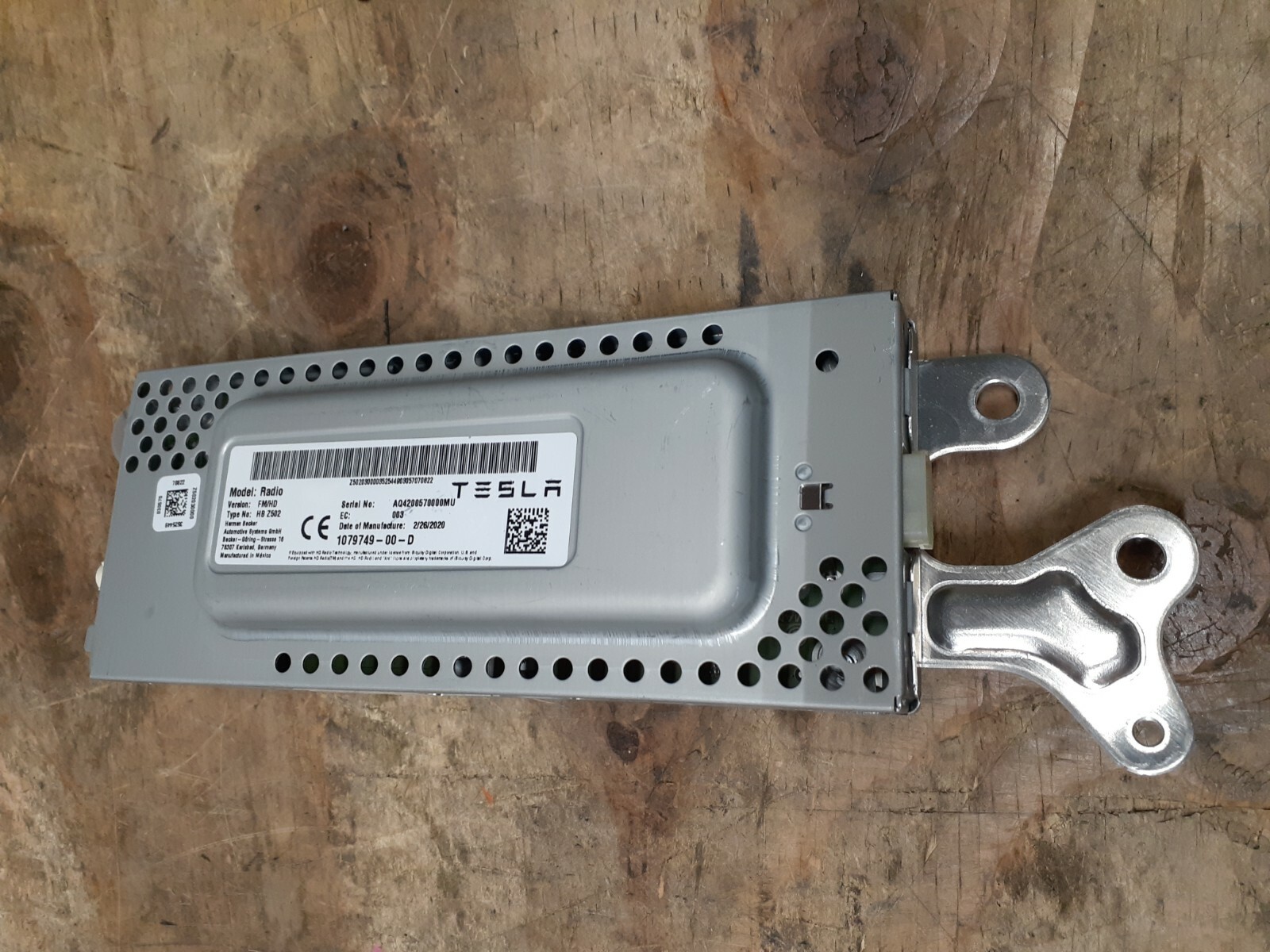 2017-2020 TESLA MODEL 3 RADIO FM/HD CONTROL MODULE UNIT HARMAN 1079749 ...