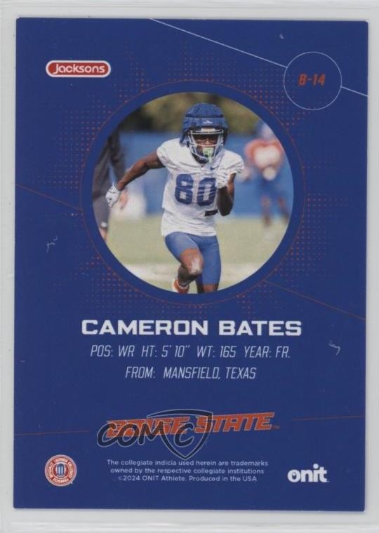 2024 Onit Athlete Boise State University Broncos Cameron Bates #B-14 | eBay