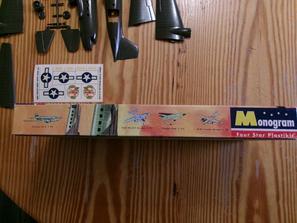 Monogram ~ C*47 Skytrain Kit PA11*98 Unbuilt in Original Box-1955 4/4 ...
