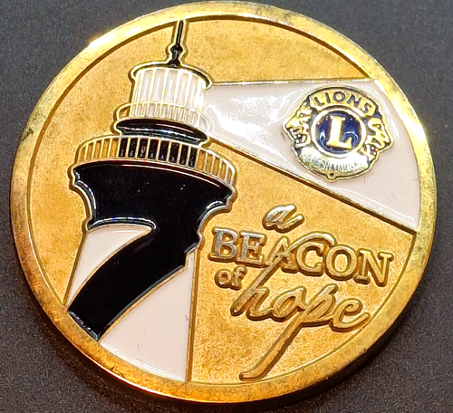 Lions Club International President Coin Token Medal Lighthouse Sid ...