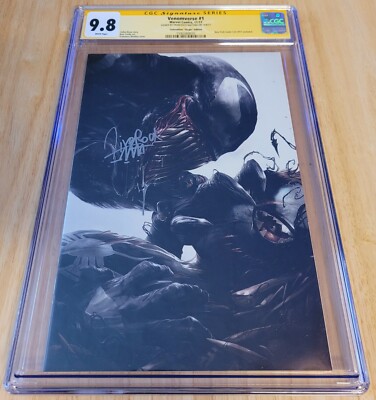 VENOMVERSE #1 FRANCESCO MATTINA VENOM COVER SIGNED VIRGIN CGC 9.8 AUTO ...