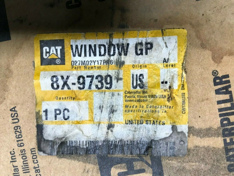 8X9739 GENUINE CAT WINDOW Caterpillar 8X-9739 Fits a CAT 621F | eBay