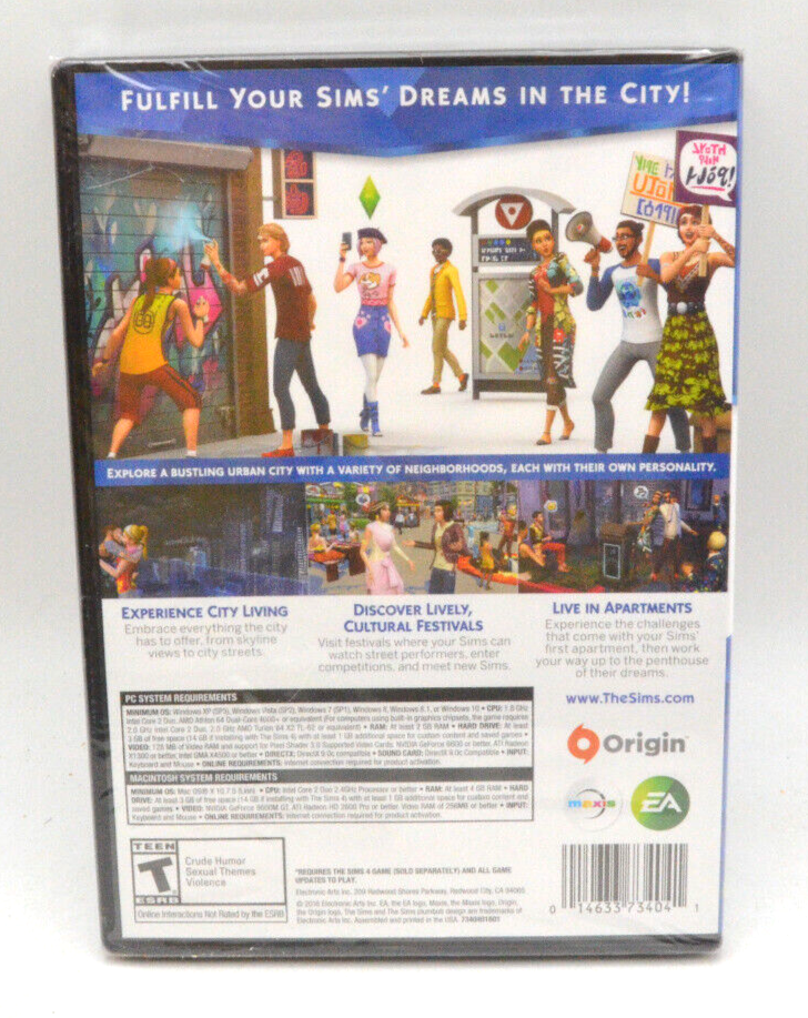The Sims 4: City Living - Expansion Pack, Download Only- PC/Mac - Maxis ...