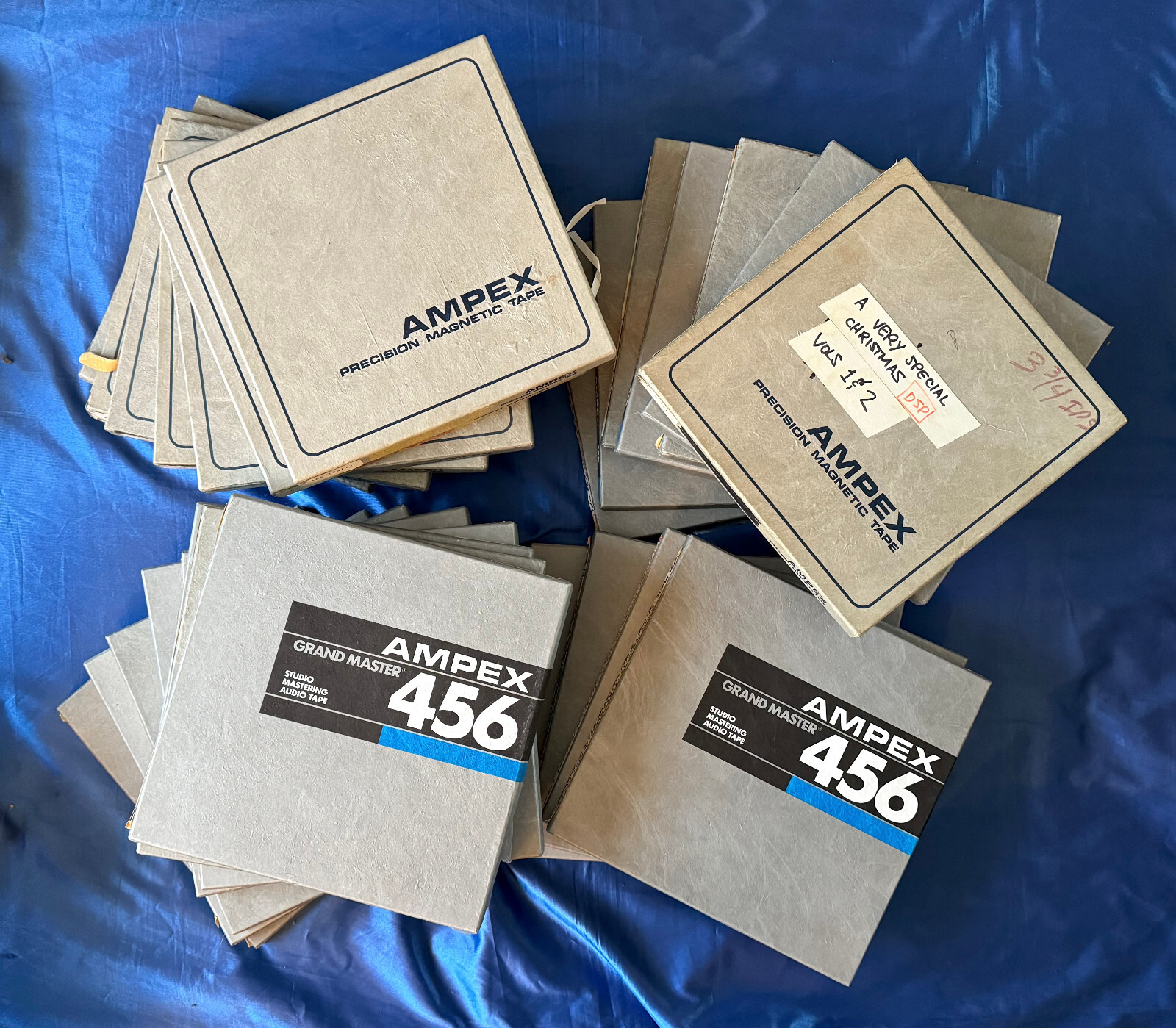 AMPEX 456 Grand Master 1/4" x 10.5" Tape on Metal Reel To Reel, Used | eBay