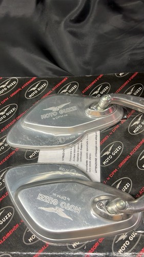 Pair of Moto Guzzi Mirrors Original Accessories By DPM Fits many Guzzi ...