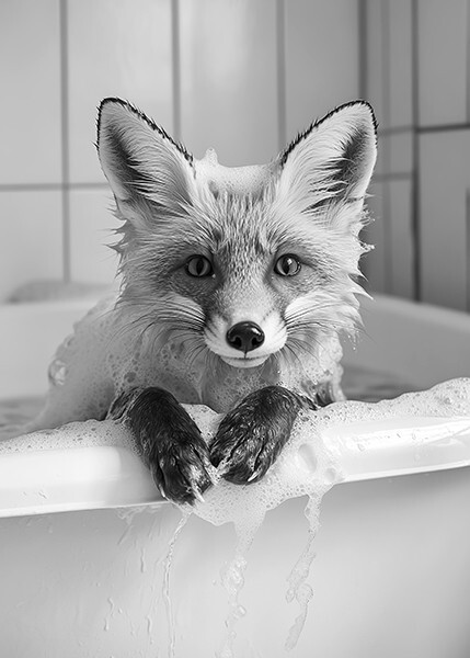 Baby Fox Bath
